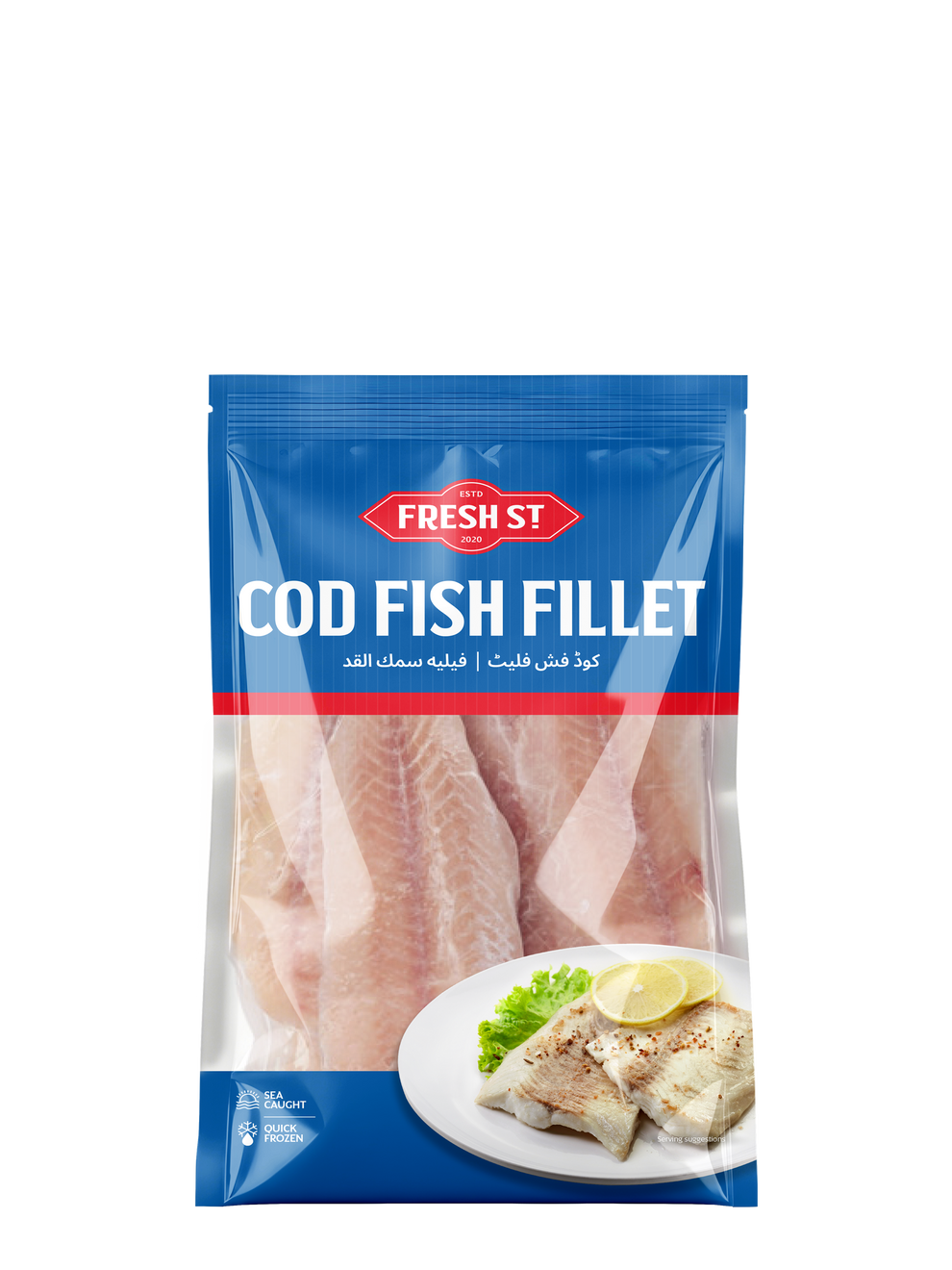 Fresh Street Cod Fish Fillets - Frozen Fish Snacks, 500g – Fresh St!