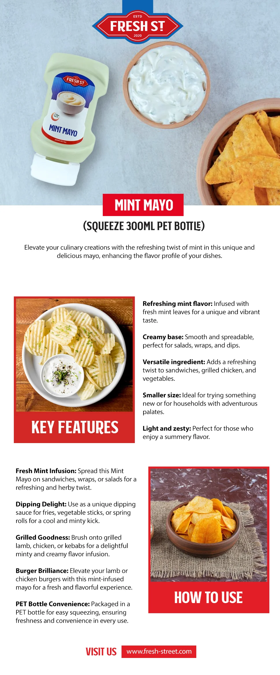Mint Mayonnaise Flavor - Mint Mayo 300ml | Fresh-Street – Fresh St!